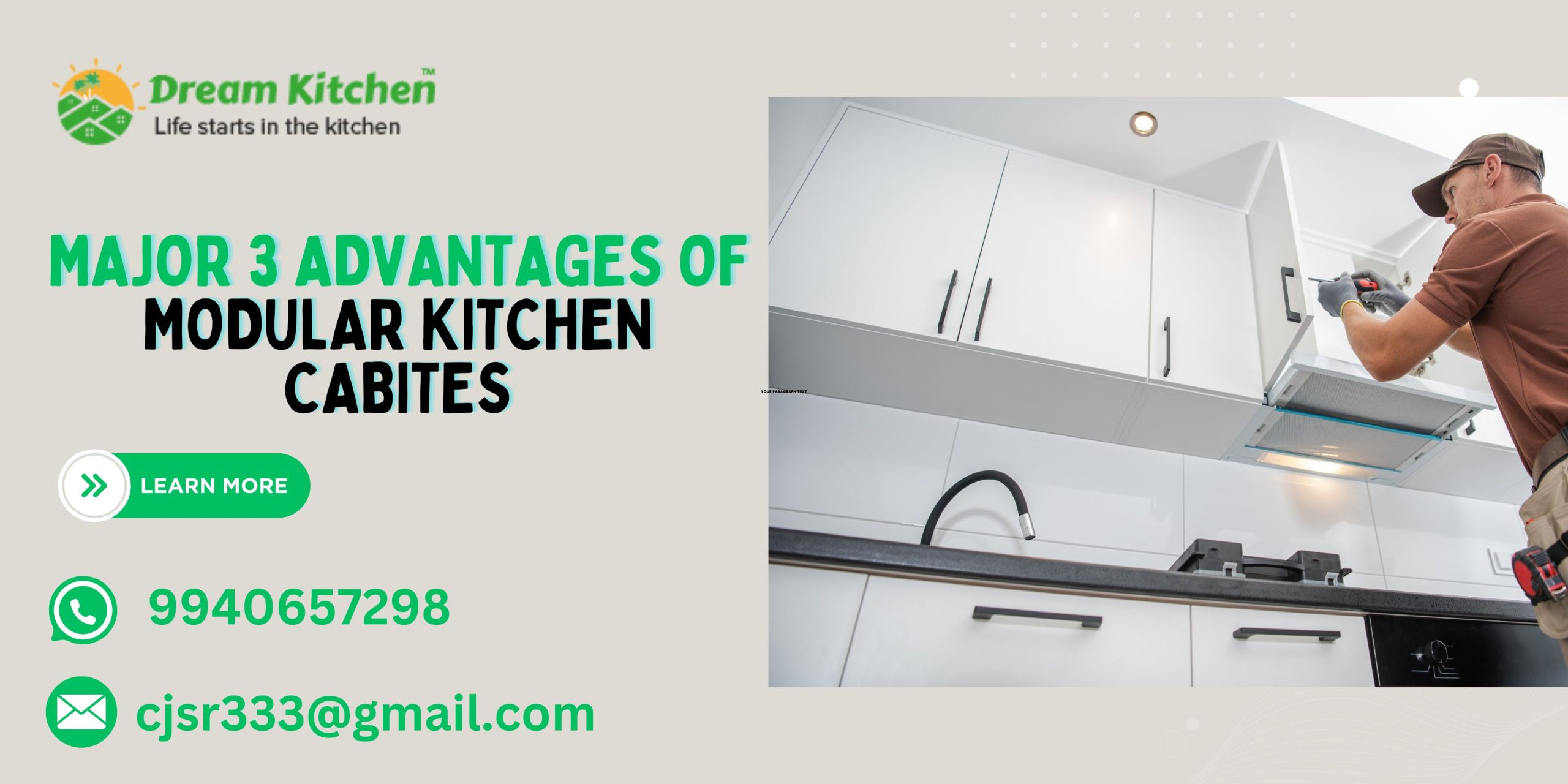 Unveiling the Top 3 Advantages of Modular Kitchen Cabinets - Dream Kitchen Interior